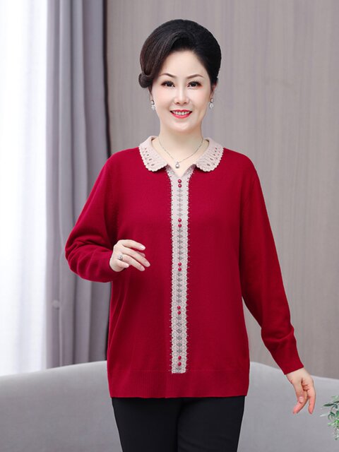 200Jin [Jin is equal to 0.5kg] Fat lady knitted bottoming sweater ...