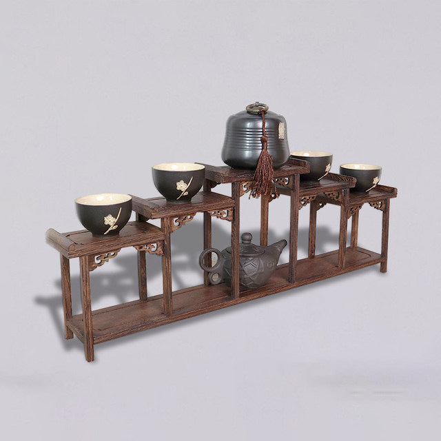 Desktop Bogu rack chicken wing wood Duobao Pavilion display rack solid ...