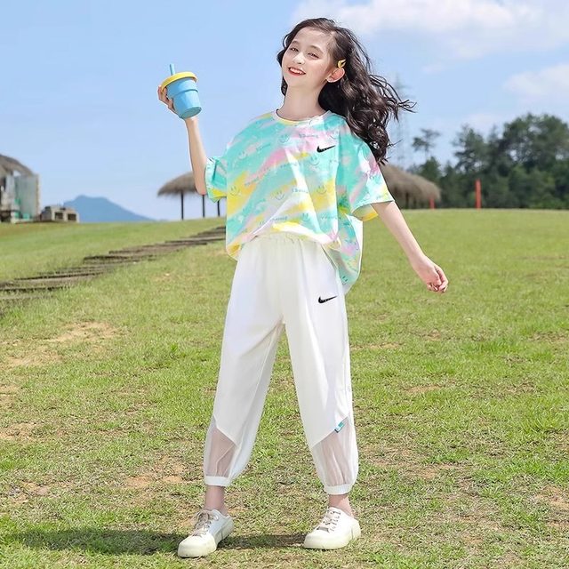 NK genuine children's clothing girls summer suit 2024 new medium and ...