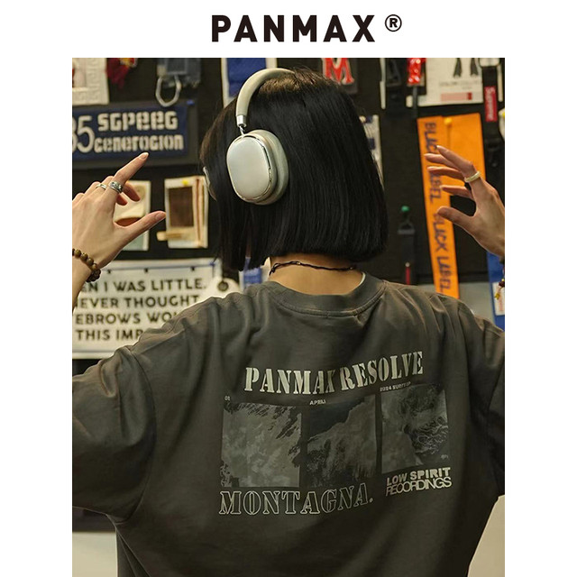 PANMAX large size men's casual loose American short-sleeved trendy ...