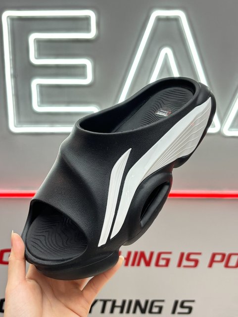 Li Ning 2024 new anti-wu BADFIVE Slide men's basketball court casual ...