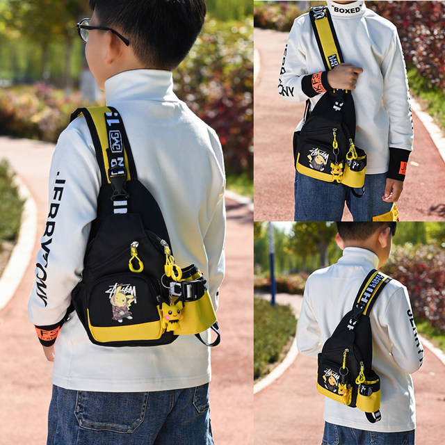 Children's chest bag boys Korean version of the trendy boy Messenger ...