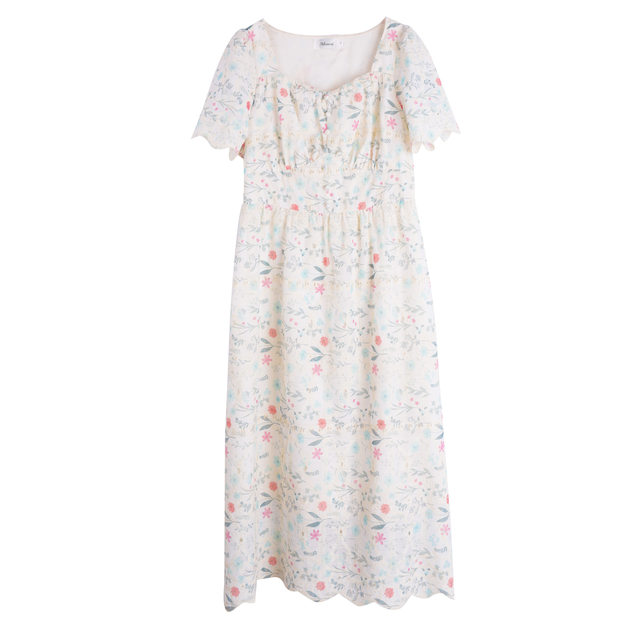 2024 Micro Fat Large Dress Dress Summer New Fat MM French Fang Ling ...