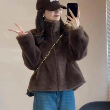 Fur grass female 2024 short short small small small small man Haining ...