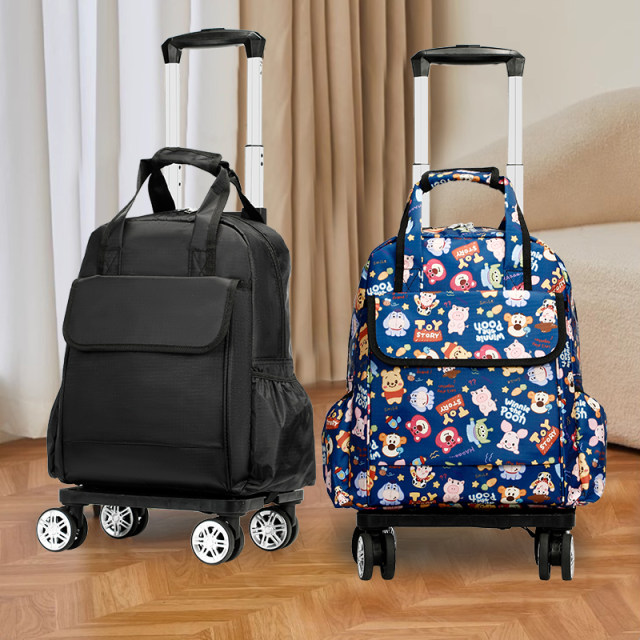 Trolley bag, waterproof portable short-distance travel bag, foldable ...