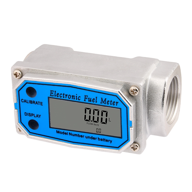 Aluminum alloy digital display flow meter methanol diesel gasoline ...