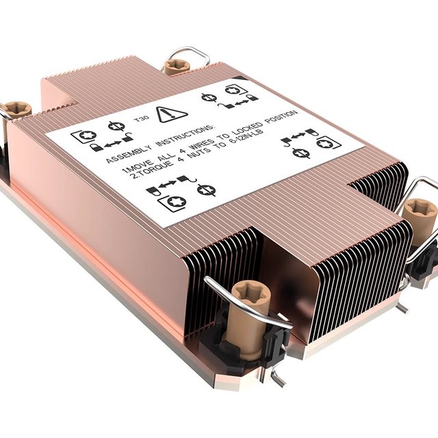 Leopard 1U passive fanless CPU computer radiator Intel 4189 pure copper ...
