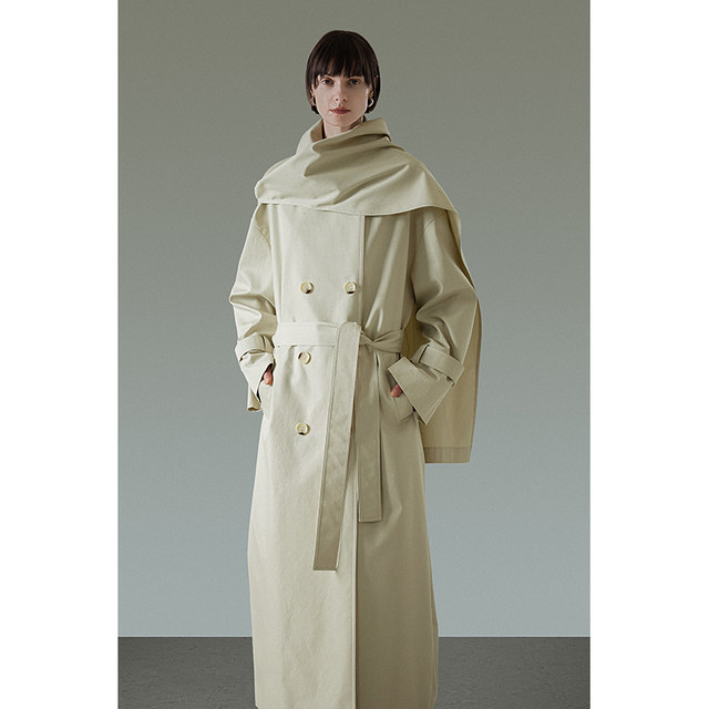UNSPOKEN French trench coat for women 2024 new autumn and winter niche ...