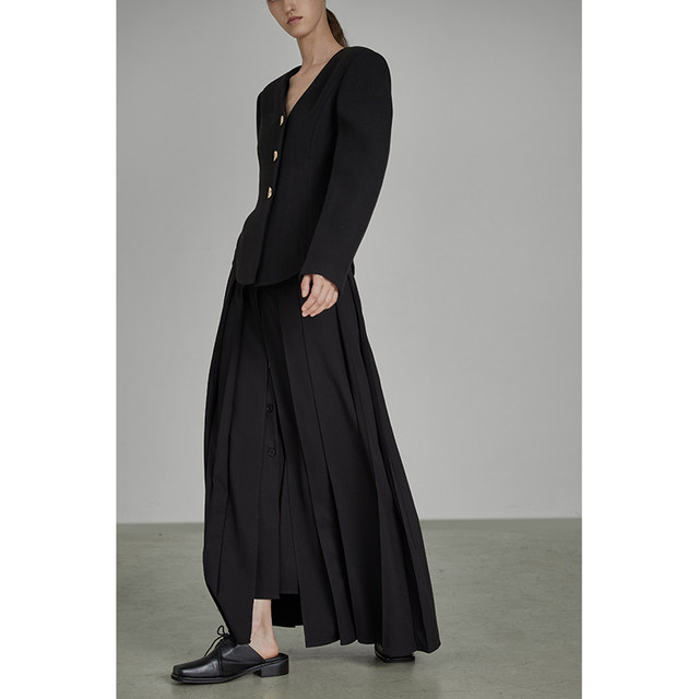 Unspoken star black suit jacket female autumn temperament niche high ...