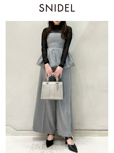 SNIDEL spring and summer versatile casual, slightly translucent half ...