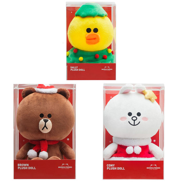 Korean authentic LINEFRIENDS Brown Bear Connie Rabbit Sally Chicken ...