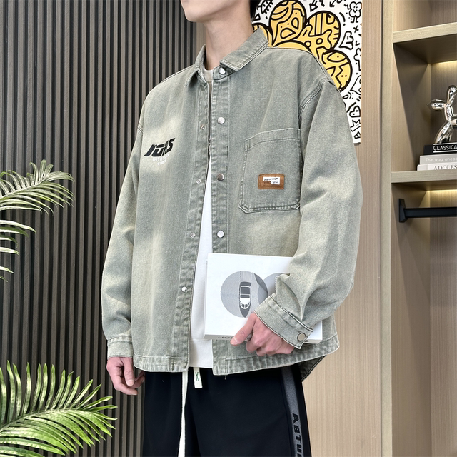 Spring and autumn new denim jackets for high school students boys and ...