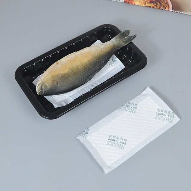 Fresh water -absorbing pads salmon beef steak cold fresh meat blood ...