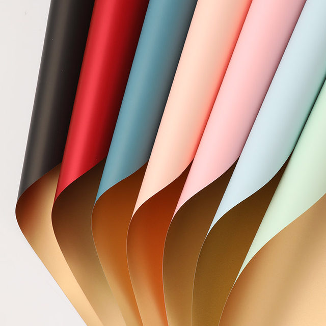 Gold colored paper, gilt paper, two-color Ouya paper, bouquet, flower ...