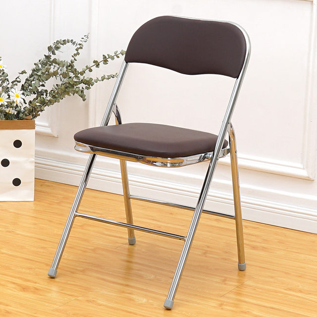 N5 reinforced office chair meeting chair electroplating folding chair ...