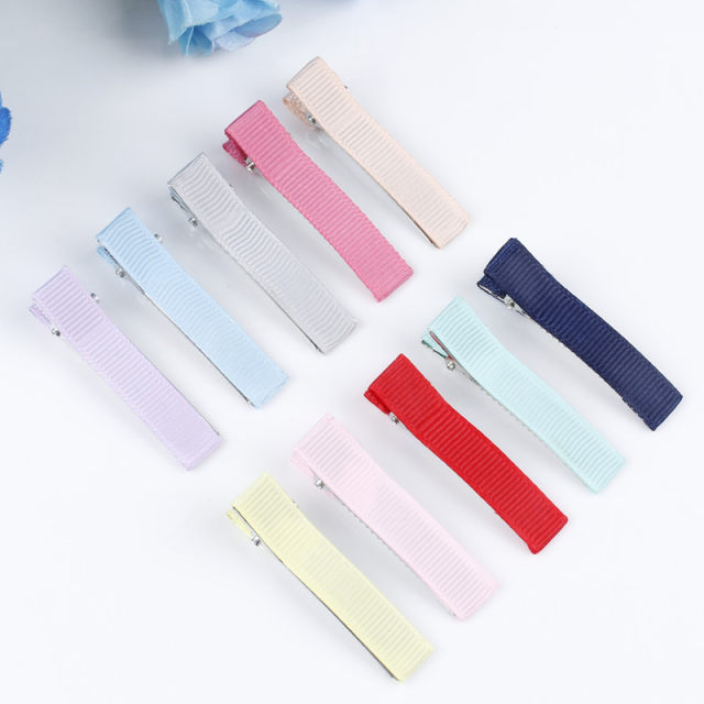 5cm cloth-wrapped double-prong clip diy handmade hairpin children's ...