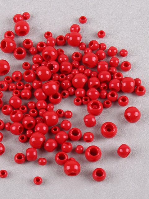 Large -hole red straight -hole loose bead jewelry accessories DIY ...