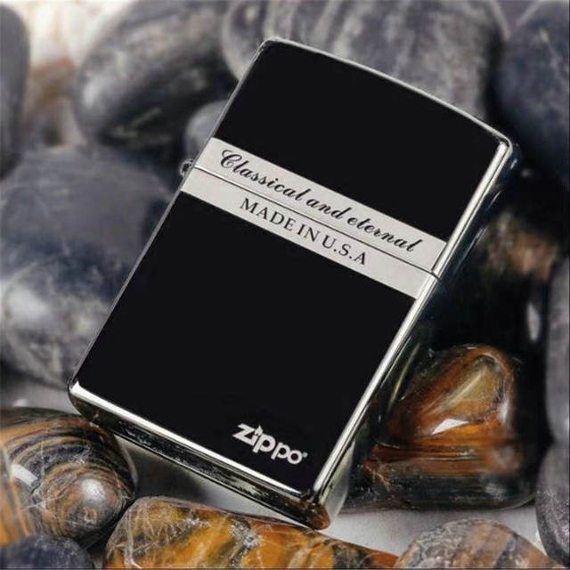 Lighter zippo genuine zipoo titanium black ice zp lettering windproof ...