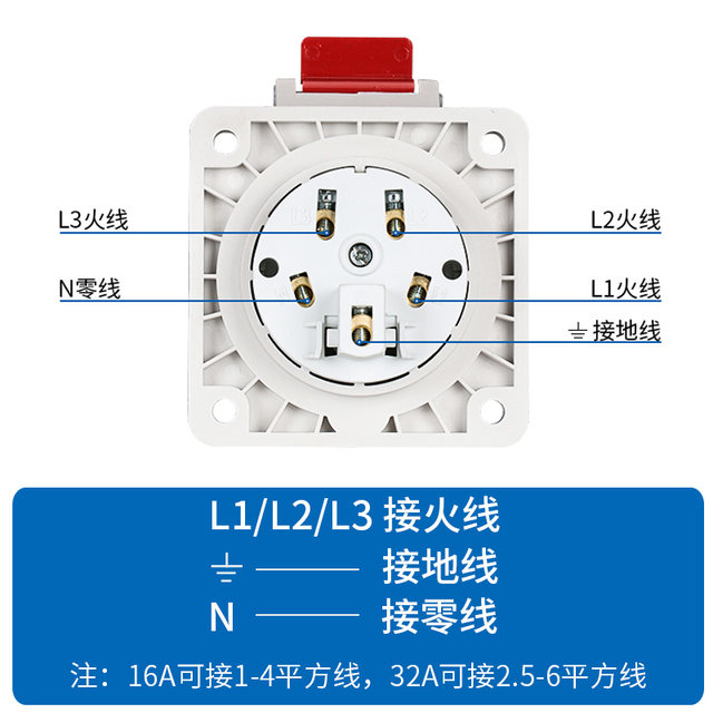 Zhengtai aviation industrial plug socket three-phase electric 380v high ...