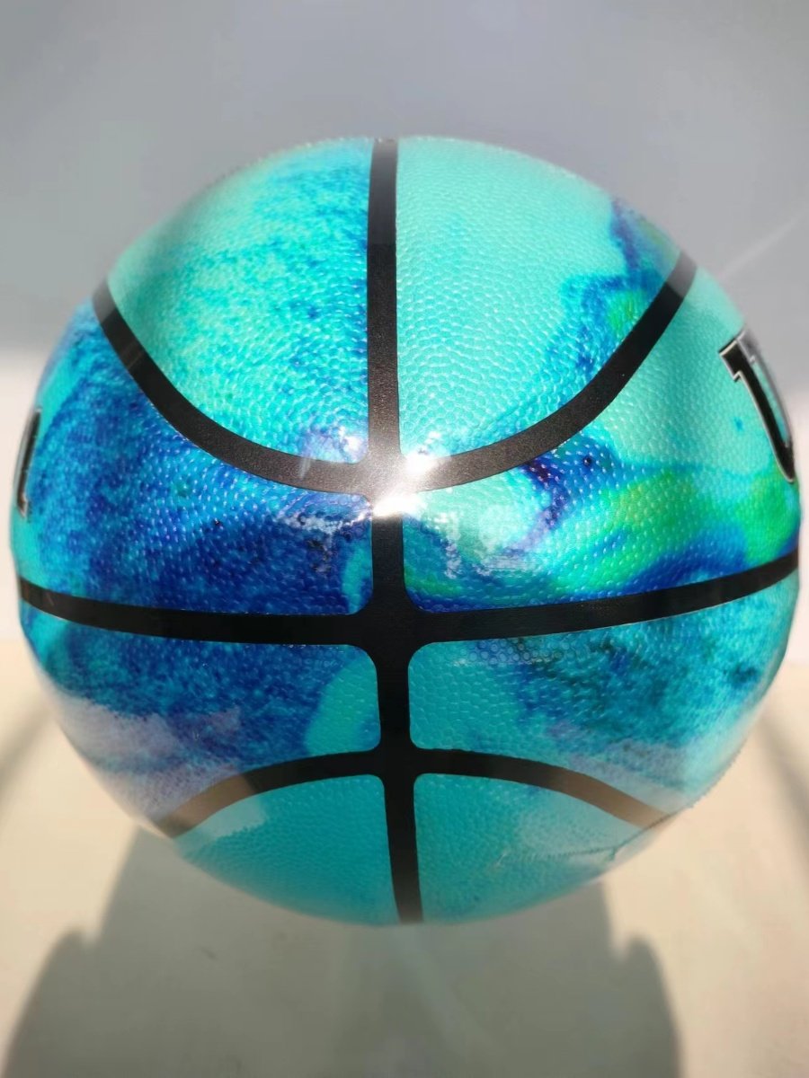 Wilson Wilson NBA joint tie -dyeing basketball No. 7 gift box installed indoor and outdoor ...