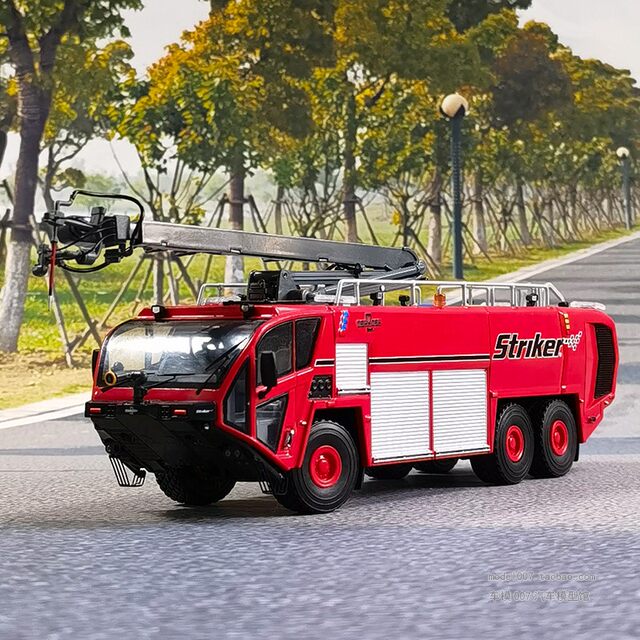 Oshkash Striker Airport Fire Truck Model 1:50 Alloy Fire Truck Model ...