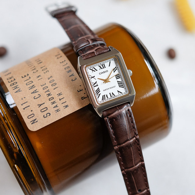 Casio Casio women's small square watch Roman numerals quartz hands ...