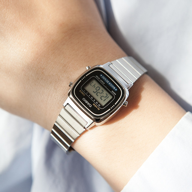 Casio Casio women's watch retro waterproof alarm clock watch electronic ...