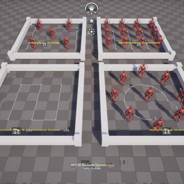 UE4 Unreal 5NPCAIQUINGSYSYSTEM game character NPC queuing system