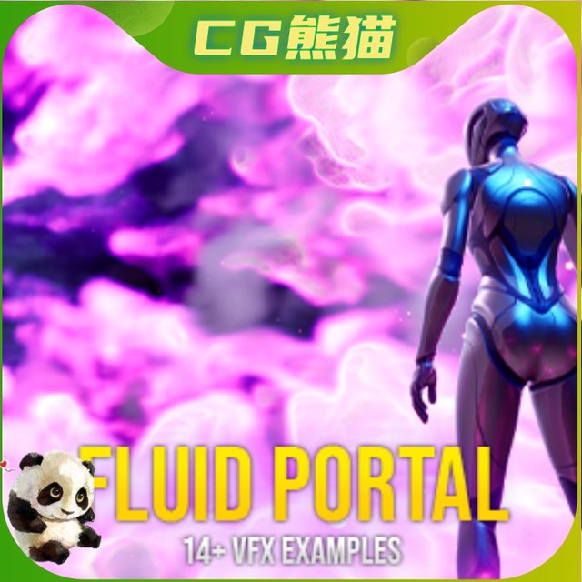 UE5 Unreal 5.4 FluidPortalVFXPack fluid portal visual effects package