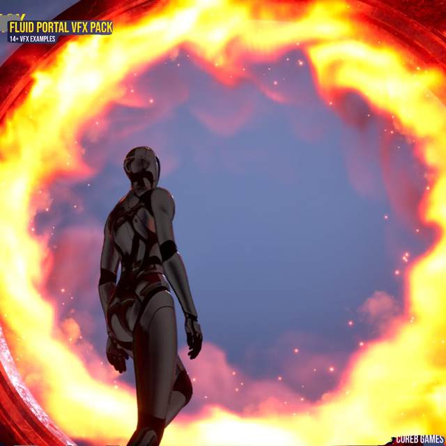 UE5 Unreal 5.4 FluidPortalVFXPack fluid portal visual effects package