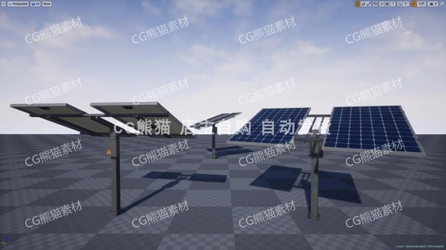 UE4 Unreal 5 Solar Panels solar panel game prop model