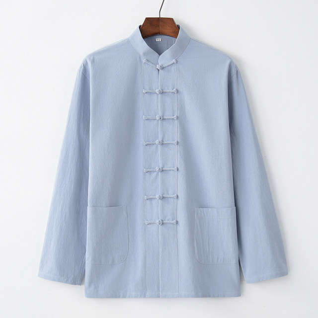 Spring and Autumn Tang Suit New Chinese Retro Men's Chinese Style Zen ...