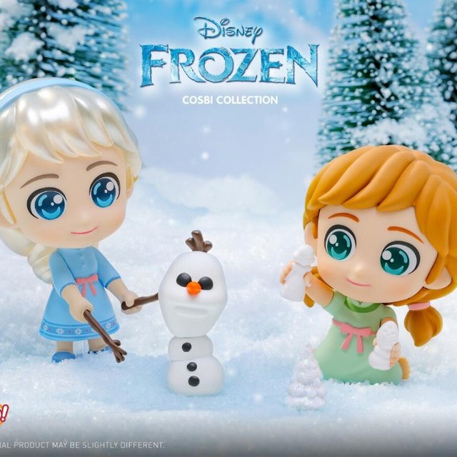 Hottoys Frozen Blind Box Anna and Elsa Ice World cosbi mini-doll 2 ...