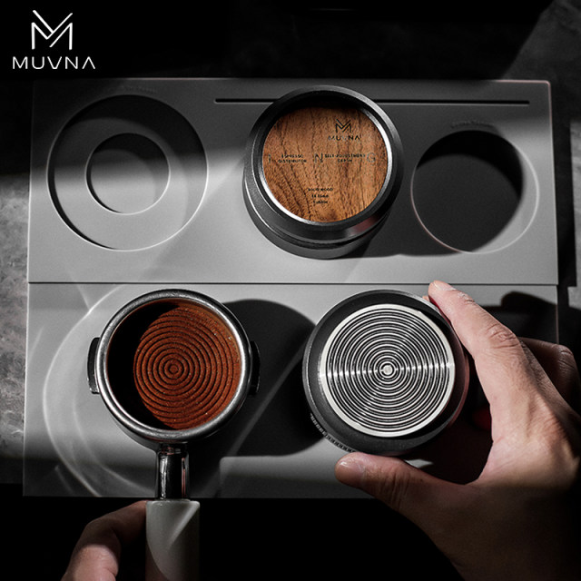 Muvna Italian Coffee Gravity Powder Dispenser Solid Wood Stainless ...