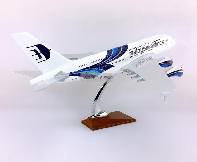 Special offer A380 aircraft model ABS material 45cm Malaysia Airlines ...