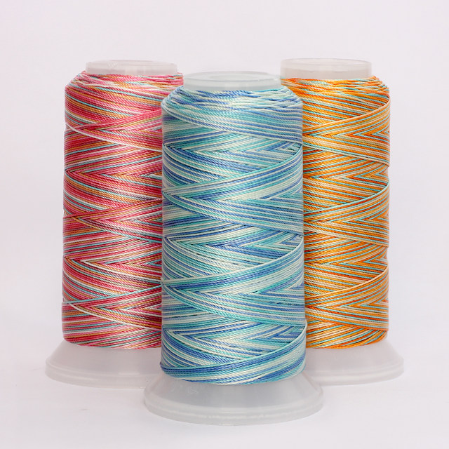 Colorful rope 12-strand dyed strands gradient color Qianli Jiangshan ...