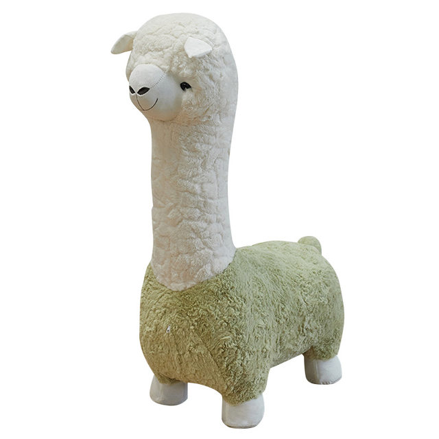 Alpaca stool, living room seat, floor-standing home decoration ...
