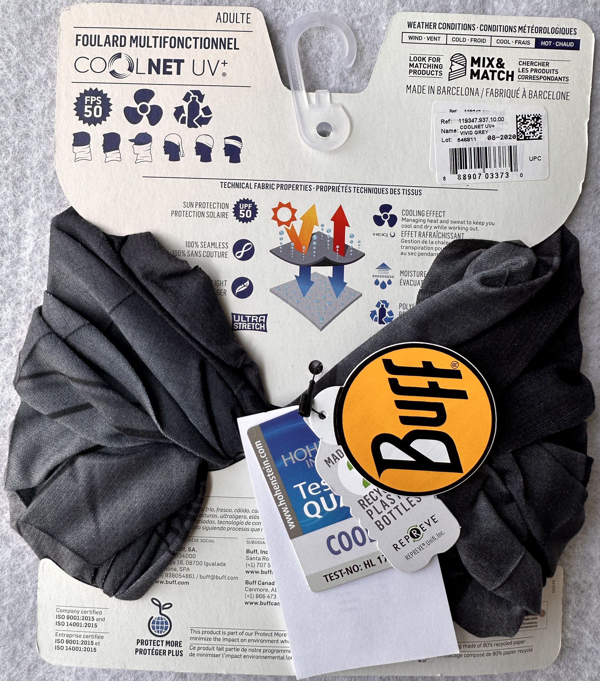 Buff Unisex Sun Protection Headscarf - UPF50 Magic Mask - Made in Spain