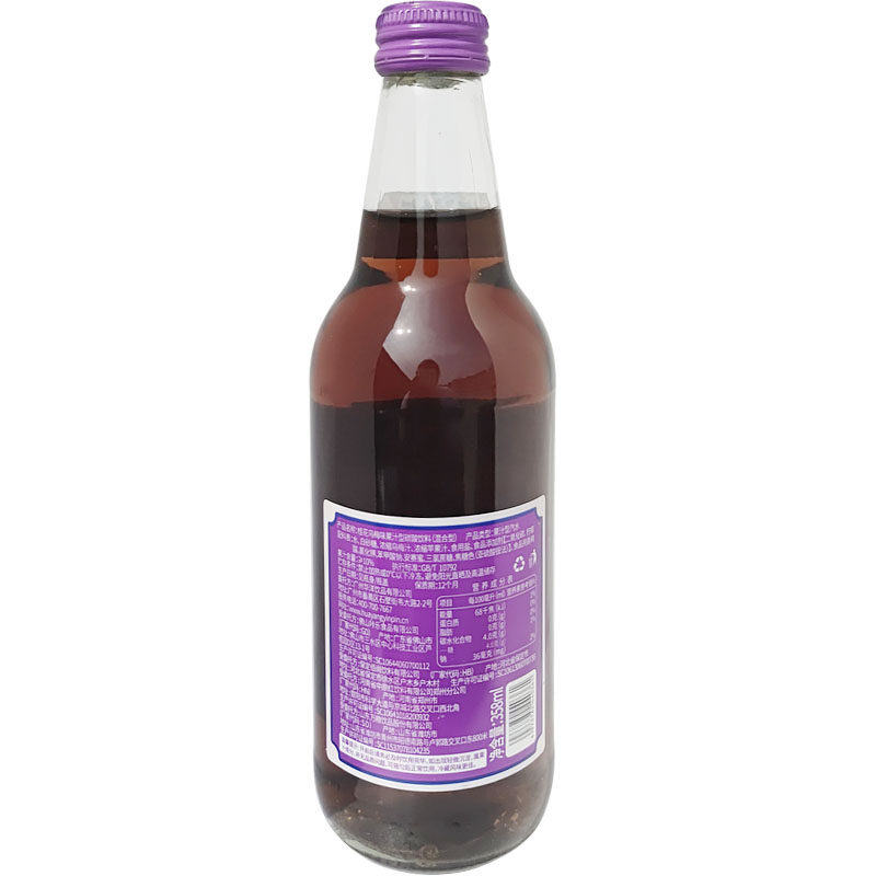 Huayang 1982 orange, pineapple and lychee flavor 358ml glass bottle soda drink combination