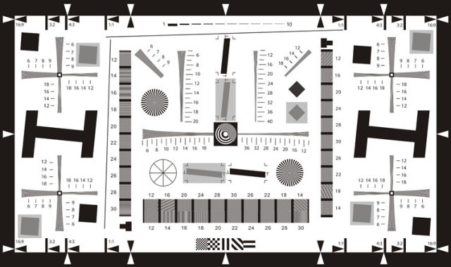 2X resolution test card enhanced photo paper grade ultra-clear ISO12233 ...