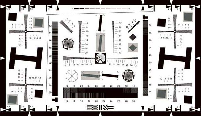 1M resolution test card enhanced version ISO12233 high-definition SLR ...