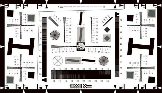 Resolution test card enhanced version 4XISO12233 high-definition 4000 ...