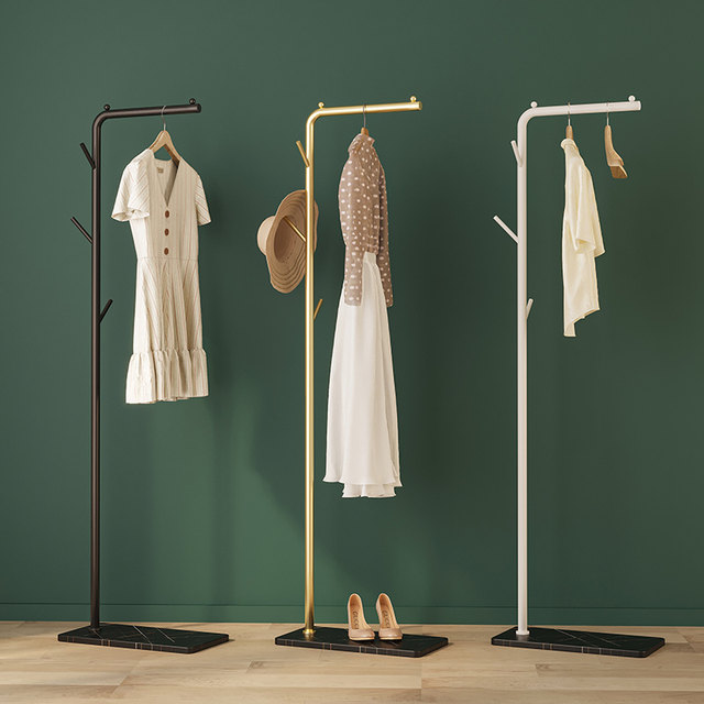 Landing hanging hanger bedroom Move light luxury, easy to hang clothes ...