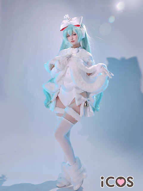 Spot ICOS Hatsune cosplayer pure white Christmas miku candy cake ...