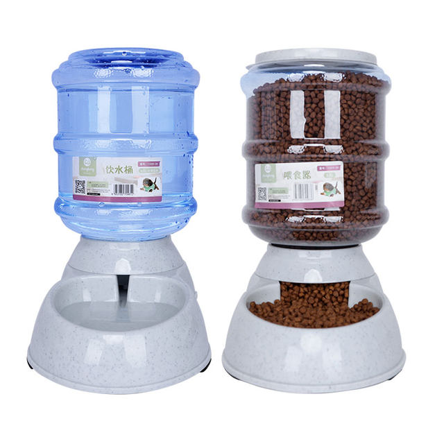 Pet automatic water feeder cat dog feeder large capacity golden ...
