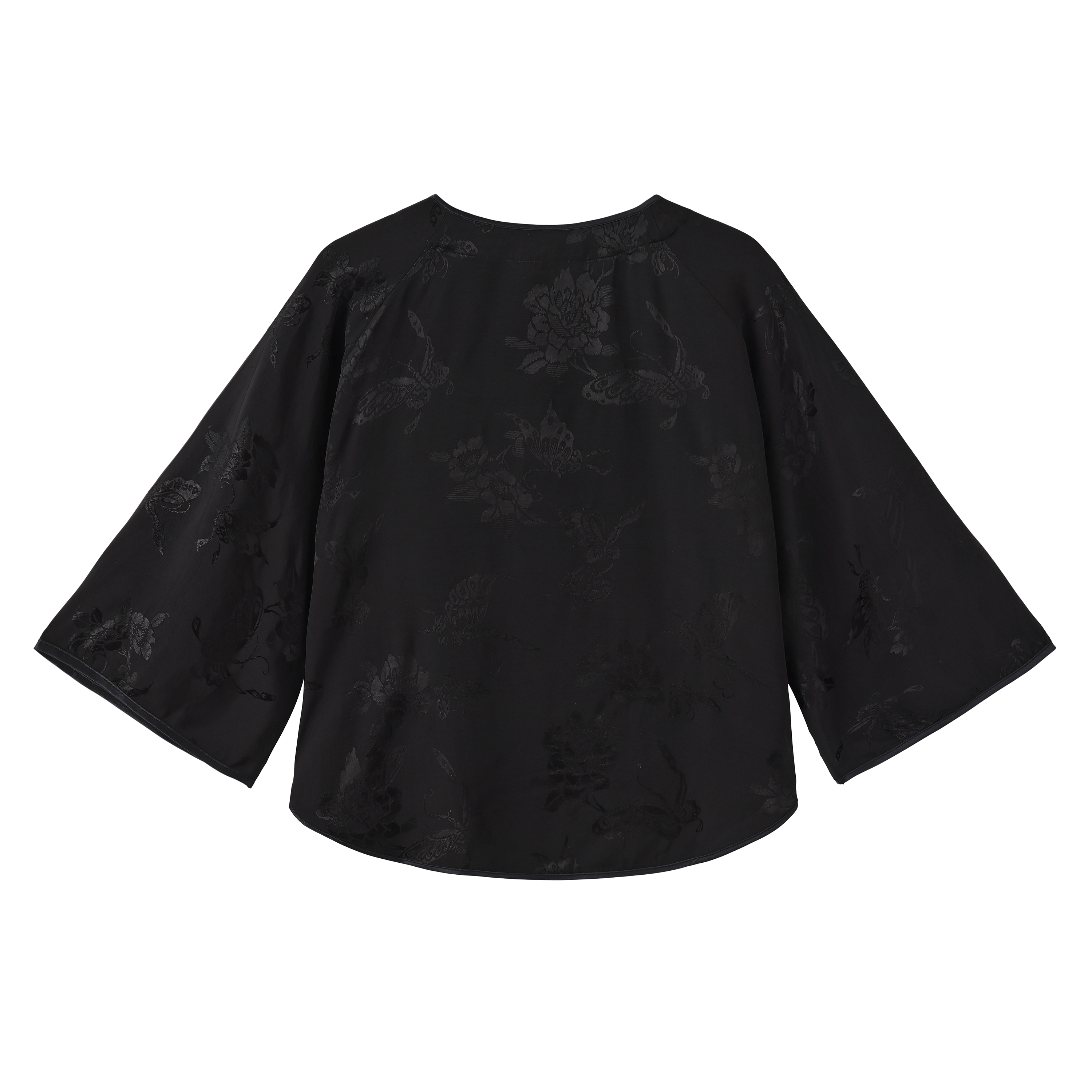 Dielianhua oblique placket buttoned top finished product Y335