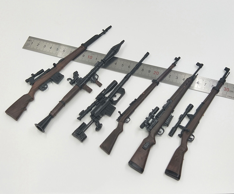 1/6 scale soldier 98K 38 large cover assembled gun molded plastic doll ...