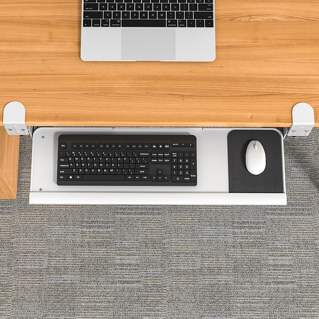 Keyboard bracket, drawer under the table, punch-free keyboard bracket ...