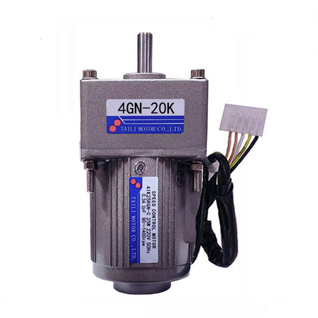 Taili 25W speed regulating motor motor AC 220V single item with gear ...