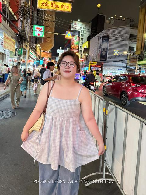 Lao Zhang and Xiaopang PONGKIKI oxygen small suspender large size cotton plaid vest summer ...